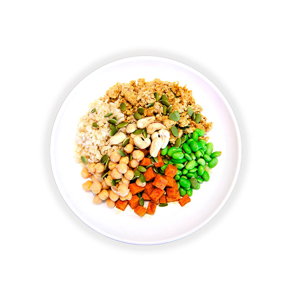 Turkey & Sweet Potato Power Bowl: Brown Rice, Edamame & Cashews – Notes-LA